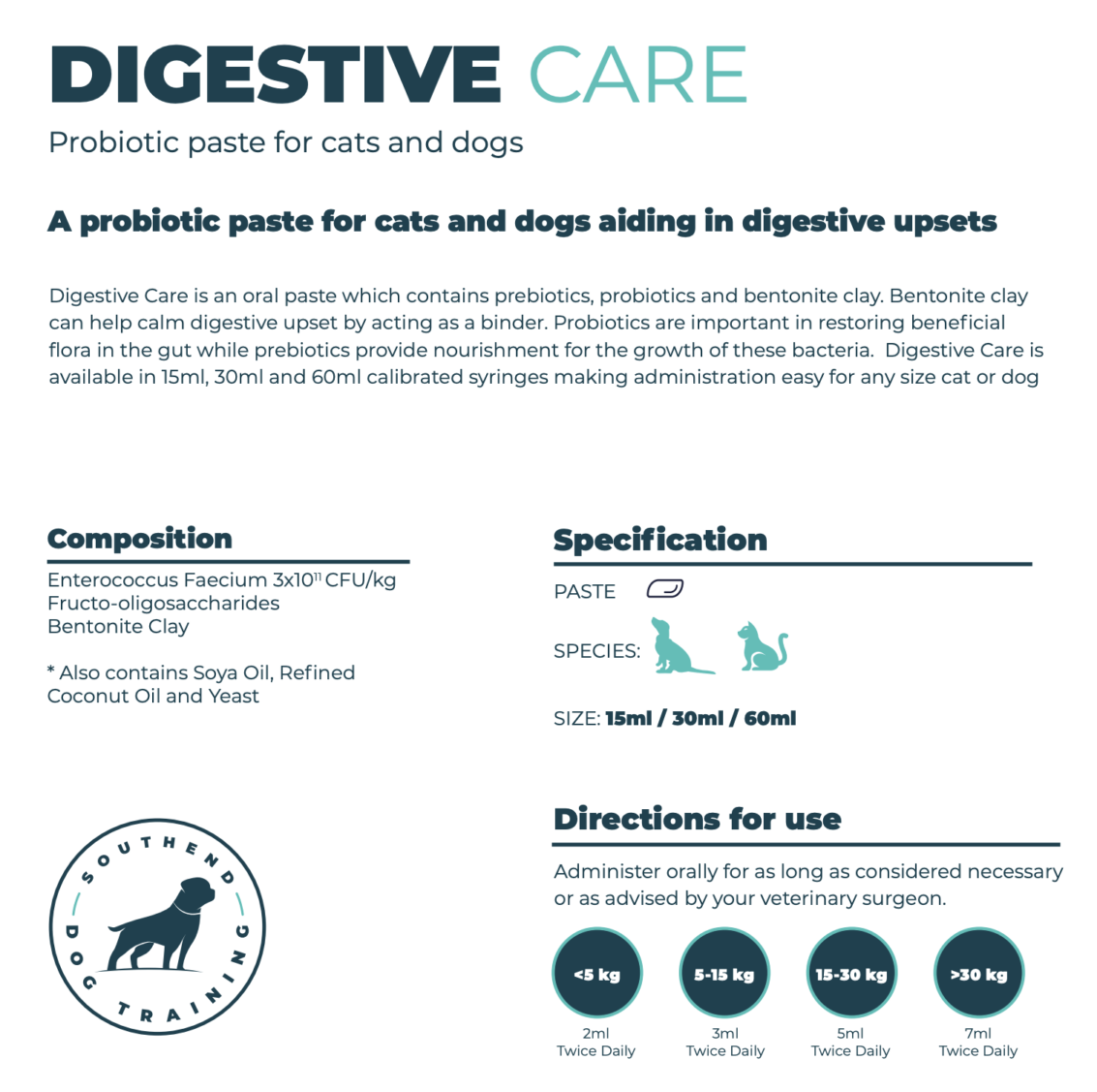 Digestive Care Probiotics Paste For Dogs • Southend Dog Training