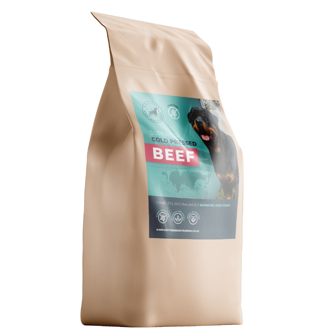 Beef Cold Pressed Dog Food • Southend Dog Training